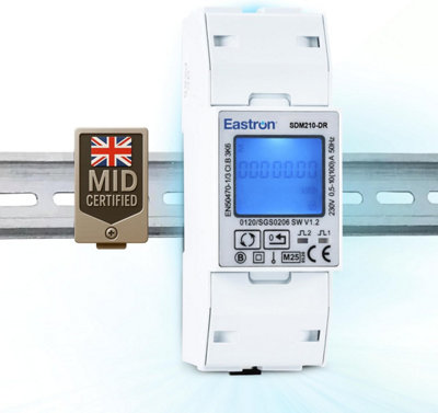 Modbus Single Phase Only, Electric Energy Meter - 100A Input, Fixed ...
