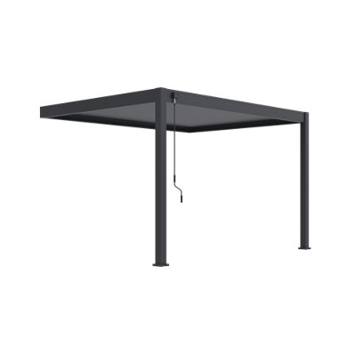 Modena Aluminium Pergola 4m x 3m Wall Mounted