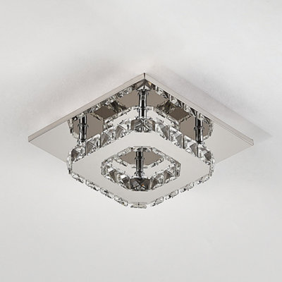 Modern 20cm Small Crystal LED Ceiling Light for Hallways and Corridor