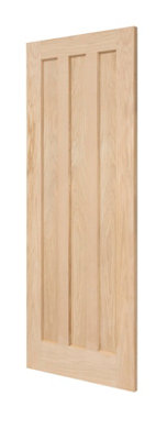 Modern 3P Panel Oak Panel Door 1981 x 762mm