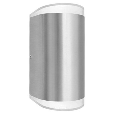 Modern 6W LED Double Outdoor Wall Light Stainless Steel Cool White