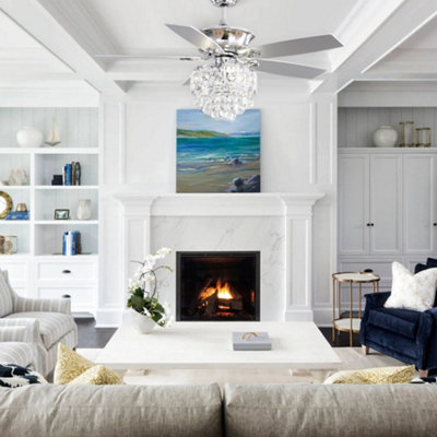 Modern Adjustable Lighting Ceiling Fan Light Fixture with Remote ...