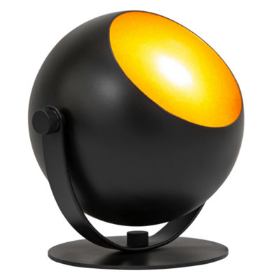 Modern Adjustable Matt Black Projector LED Table/Floor Uplighter with ...