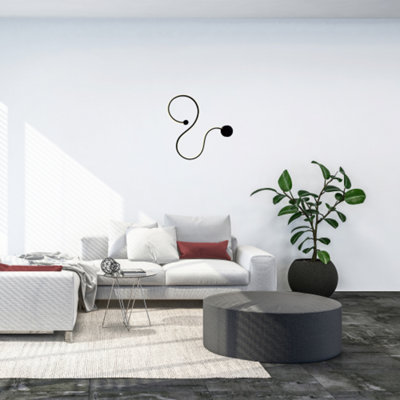 Modern and Unique Snake Style Ambient LED Art Lighting Fitting in Matt ...