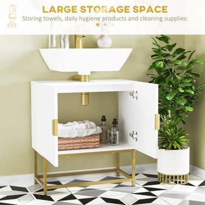 Modern Bathroom Sink Cabinet, Freestanding Under Sink Storage Cabinet ...