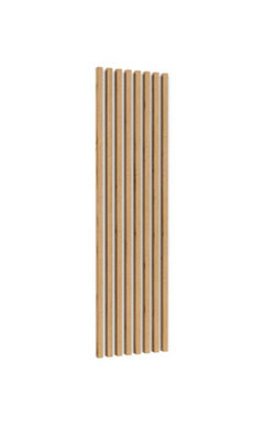 Modern Celine 02 Wall Panel 510mm in Oak Wotan & White - Chic Vertical ...