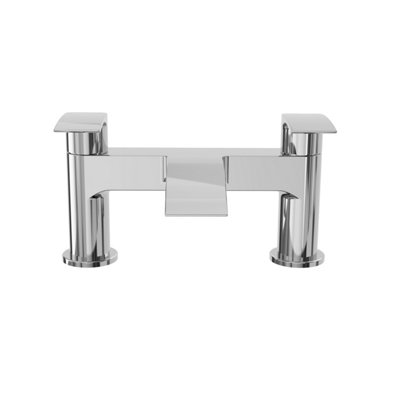 Modern Chrome Waterfall Bath Filler Mixer Tap - Bath Mounted