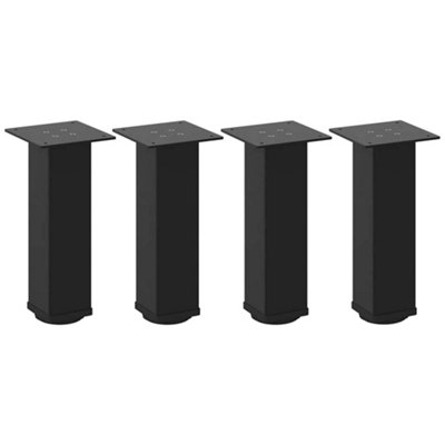 Modern Coffee Table Legs 4 pcs Black 30-32 cm Steel