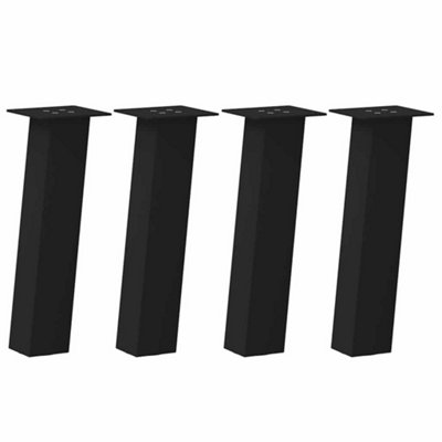 Modern Coffee Table Legs 4 pcs Black 30 cm Steel