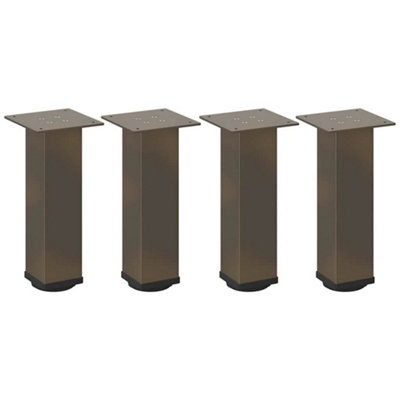 Modern Coffee Table Legs 4 pcs Natural Steel 30-32 cm Steel