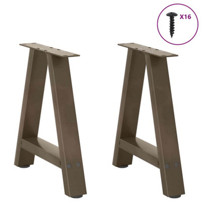 Modern Coffee Table Legs A-Shaped 2 pcs 38x(42-43) cm Steel