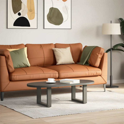Modern Coffee Table Legs U-Shaped 2 pcs Anthracite 40x(30-31) cm Steel