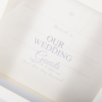 Modern Cream Beige Wedding Day Guest Message Box with Hearts and ...