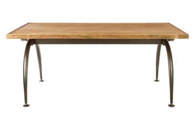 Modern Design Gold Finish Dining Table, Industrial Small Dining Table ...