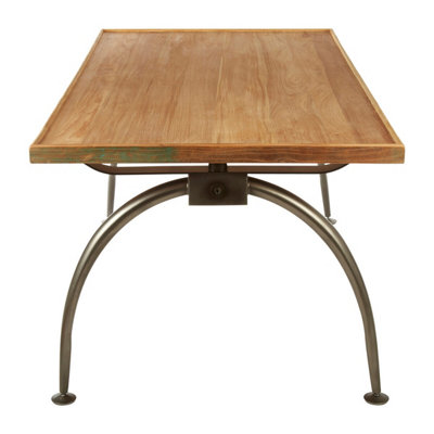 Modern Design Gold Finish Dining Table, Industrial Small Dining Table ...