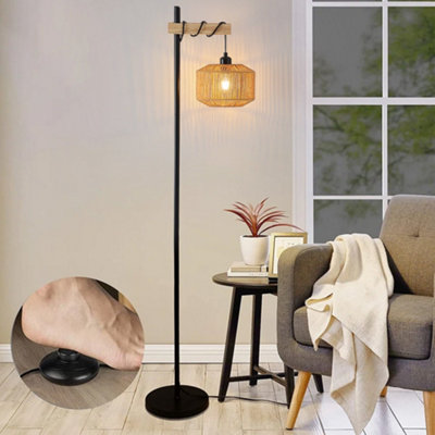 Modern Floor Lamp Standing Light with String-Wrapped | DIY at B&Q