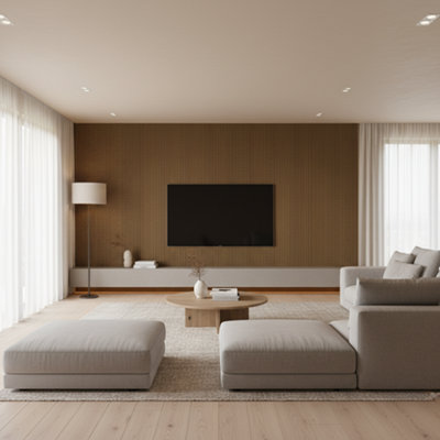 Modern Fluted Wall Panels for Feature & Media Walls Water-Resistant ...
