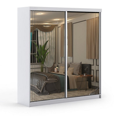 Modern full Sliding Mirror Wardrobe Elegant Design & Ample Storage ...