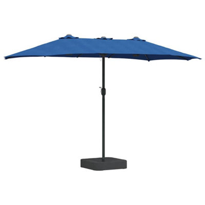 Modern Garden Parasol Blue 385 x 209 x 244 cm Fabric
