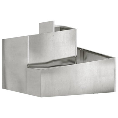Modern Garden Planter Silver 60 x 60 x 50 cm Galvanised steel