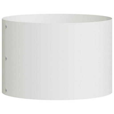 Modern Garden Planter White 30 x 30 x 20 cm Steel