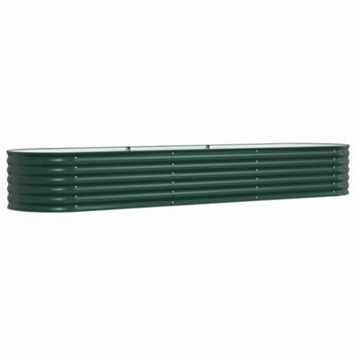 Modern Garden Raised Bed Green 320 x 80 x 44 cm Steel