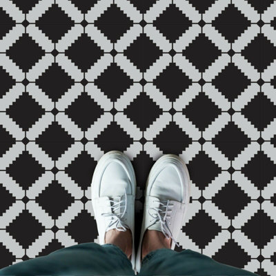 Modern Geometric Stencil Pattern Self-adhesive kitchen, bathroom, home ...