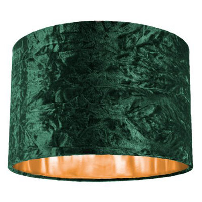 Modern Green Crushed Velvet 12" Table/Pendant Lamp Shade with Shiny ...