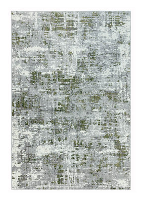 Modern Green Rug, Abstract Rug for Bedroom, Stain-Resistant Rug for ...