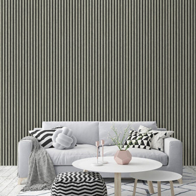 Modern Grey Oak Acoustic Wall Panel