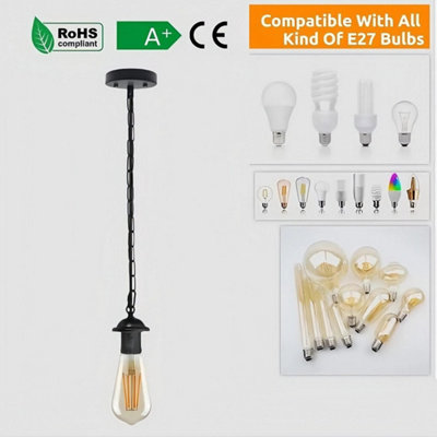 Modern Hallway Ceiling Light with Chain Contemporary Hanging Pendant Lamp