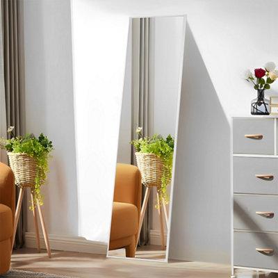 Modern Home Metal Frame Floor Mirror Wall Mounted