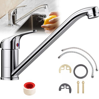 Modern Kitchen Sink Mixer Taps Swivel Spout Single Lever Tap Mono ...