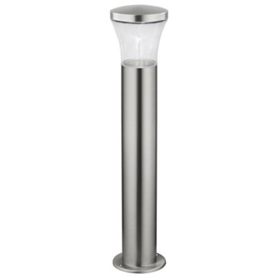 MODERN LED BOLLARD LIGHT STAINLESS ZLC310K WITH WARM WHITE 5W E27 CLEAR ...