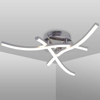 Modern LED Ceiling Light 3 Wave Light Living Bedroom Curved Pendant Lamp