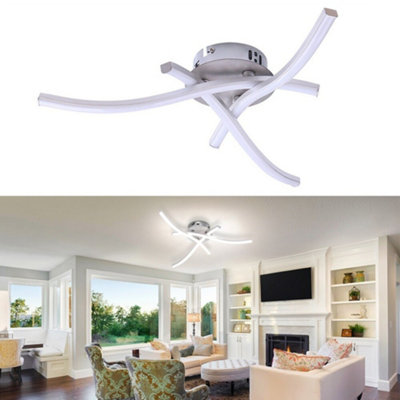Modern LED Ceiling Light 3 Wave Light Living Bedroom Curved Pendant Lamp