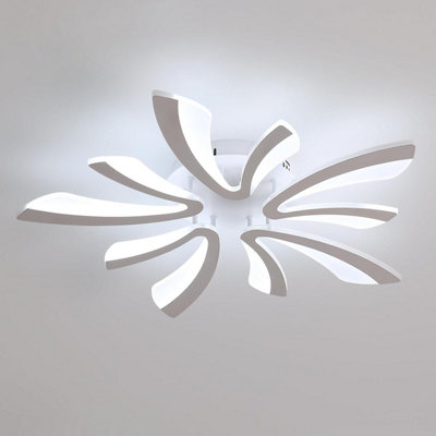 Modern LED Ceiling Light, 50W Dimmable,70cm, Cool White