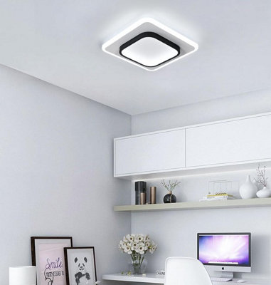 Modern LED Ceiling Lights Acrylic Square Ceiling Lamp Black Ceiling ...
