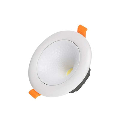 Modern LED Recessed Cool and Warm White Round Panel Ceiling Adjustable ...