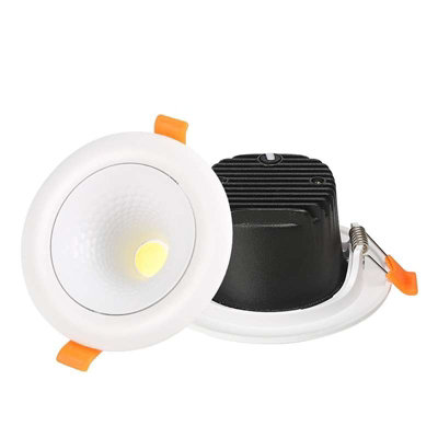 Modern LED Recessed Cool and Warm White Round Panel Ceiling Adjustable ...