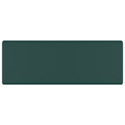 Modern Luxury Basin Overflow Square Matt Dark Green 41x41 cm Ceramic