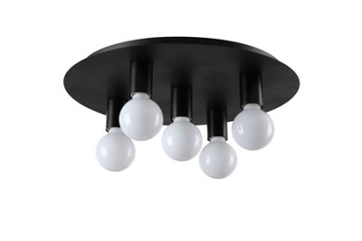 Modern Matt Black Vintage Edison Industrial Retro Ceiling Fitting for ...