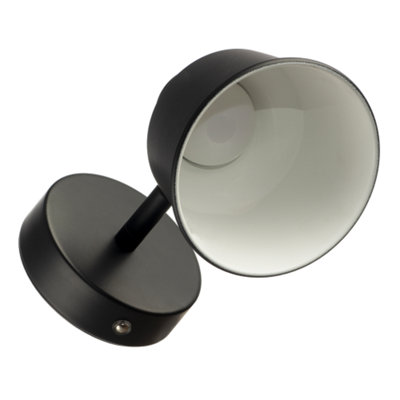 Modern Matte Black Wireless Rechargeable Dimmable Spot Wall Light
