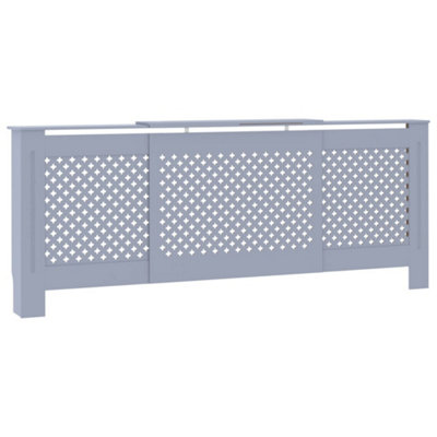 Modern MDF Radiator Cover Grey 205 cm