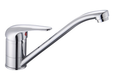 Modern Monbloc Kitchen Sink Mixer Tap Single Lever Swivel Spout Chrome ...