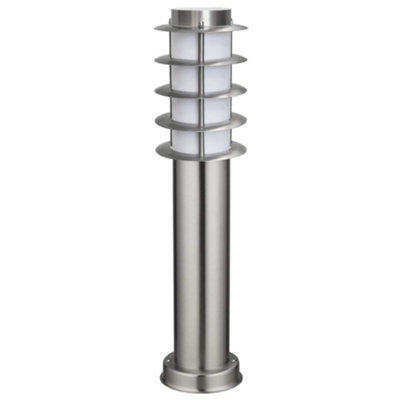 Modern Outdoor Bollard Light Stainless Steel Opaque Diffuser ZLC316K
