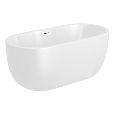 Modern Oval Freestanding Double Ended Freestanding Bath - 1800 x 750mm