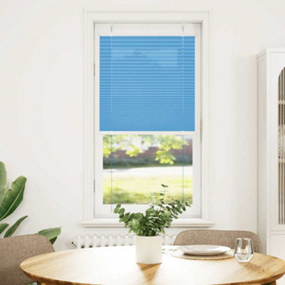 Modern Pleated Blind Blue 60x150 cm Fabric Width 59.4 cm Polyester