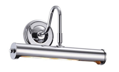 Modern Polished Silver Chrome Swan Neck Adjustable Picture Light from ...