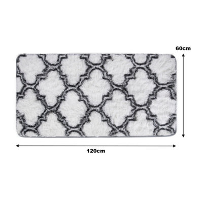 Modern Rectangle Geometric Indoor Shag Area Rugs Plush Fluffy Carpets ...